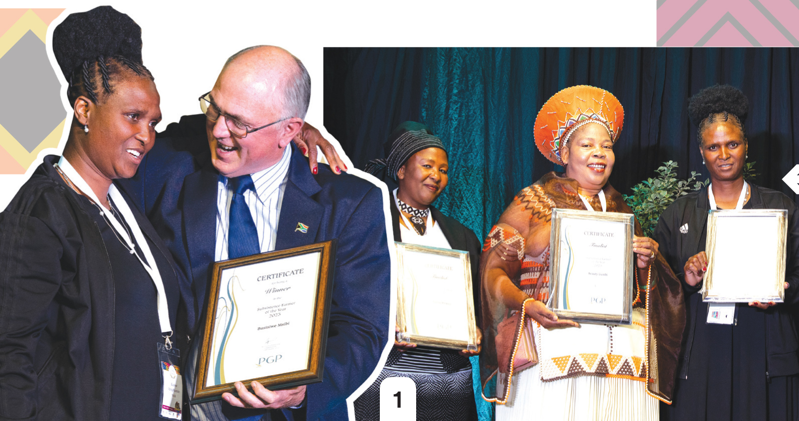 Hard-working farmers celebrate their success