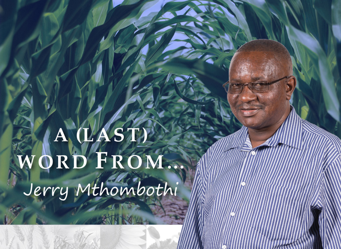 A (last) word from… Jerry Mthombothi