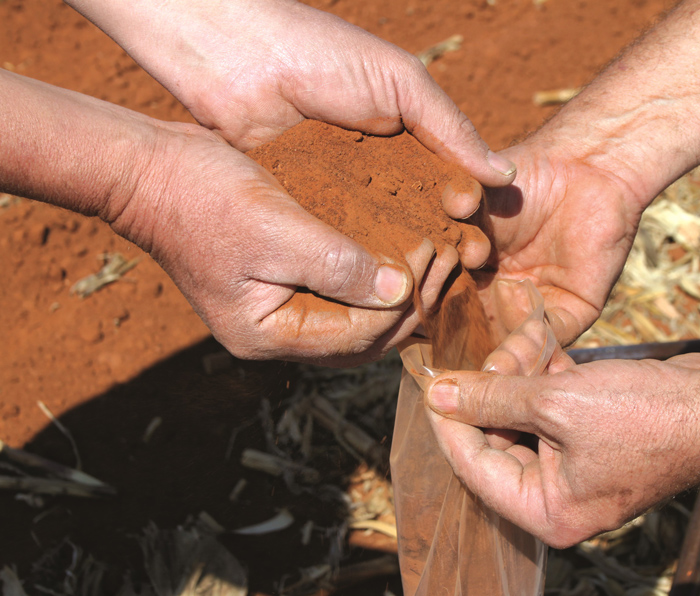Take soil samples to get healthy crops